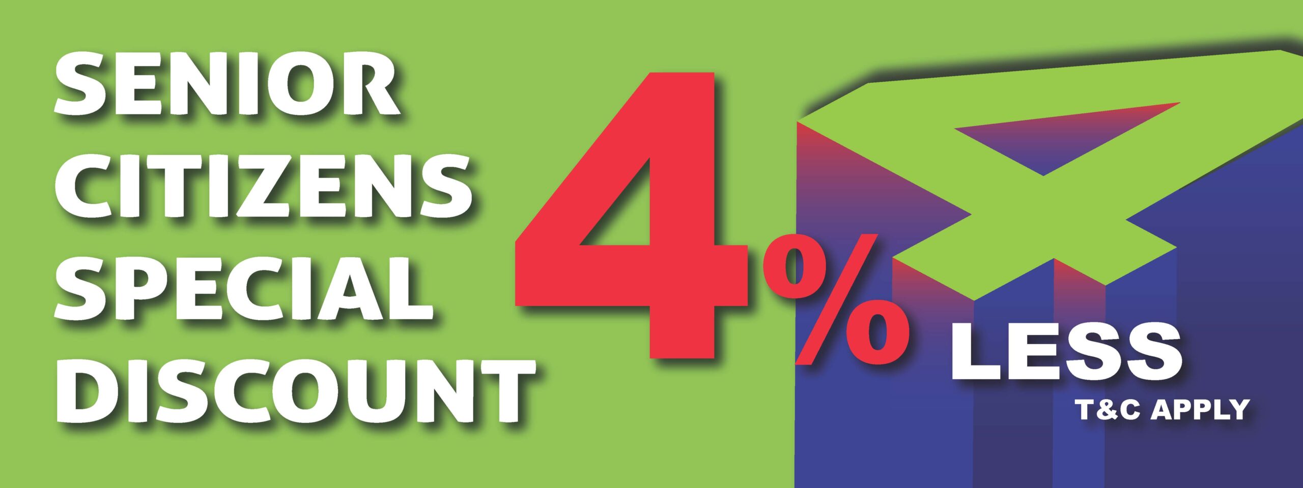 Senior Citizen 4% Discount Extended to 2025! - Sheng Siong Supermarket